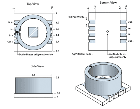 Surface Mountable Pressure Sensor - SMD Series