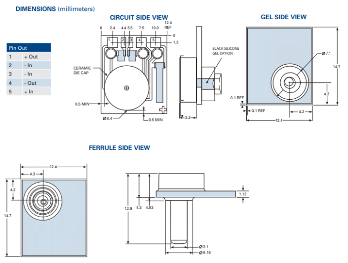 AP Series Dimensions - Merit Sensor